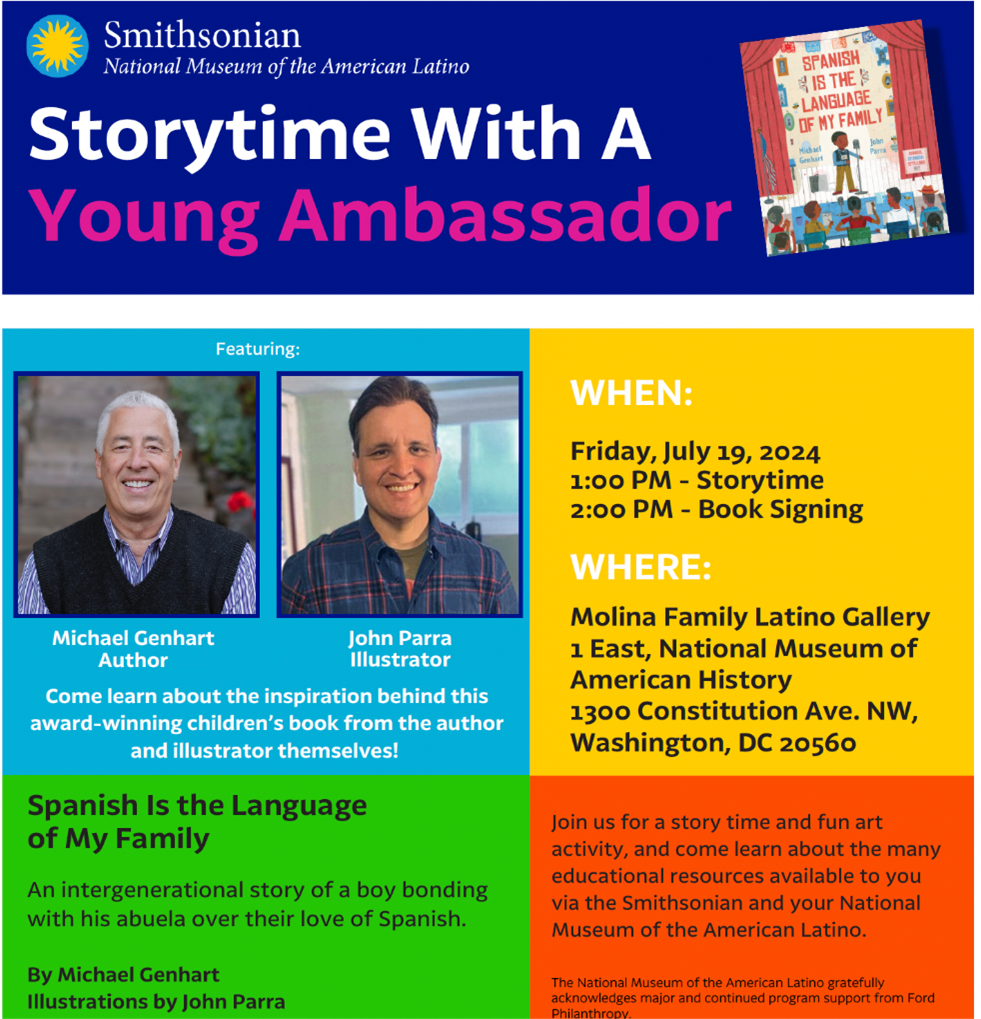 Story Time with a Young Ambassador featuring Michael Genhart and John ...