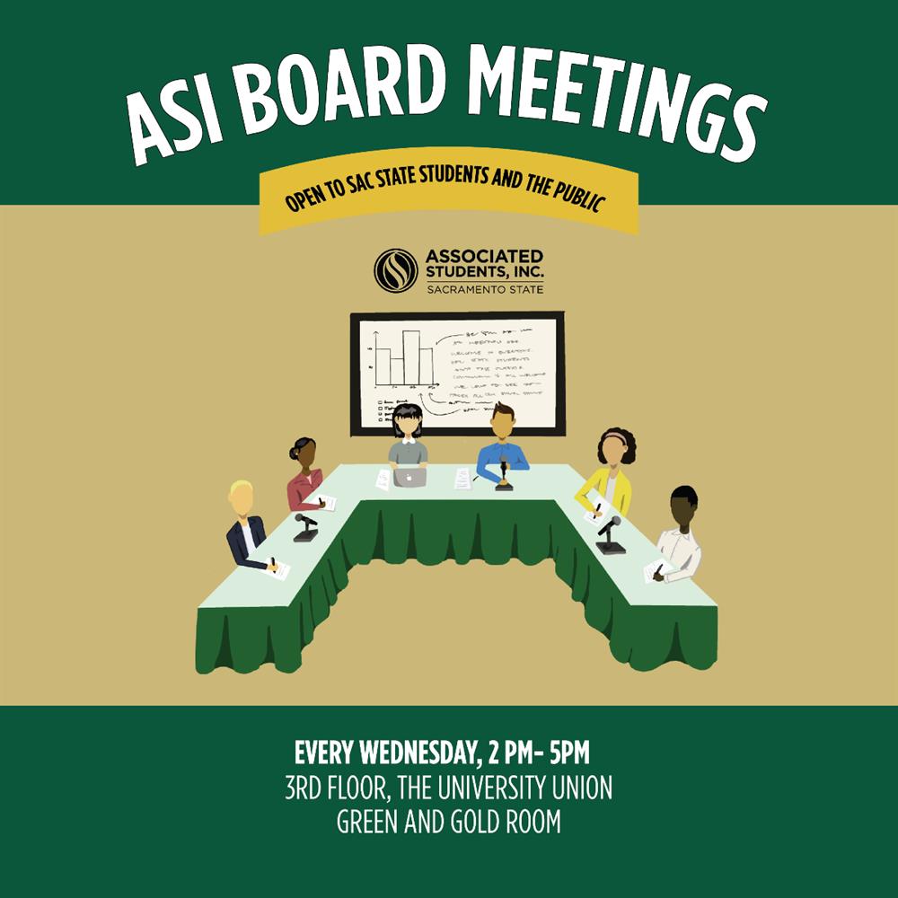 ASI Board Meeting, Wednesday, April 23, 2025, 2 - 5pm