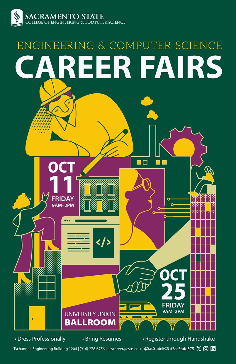 College of ECS Career Fair, Friday, October 11, 2024, 9am - 2pm