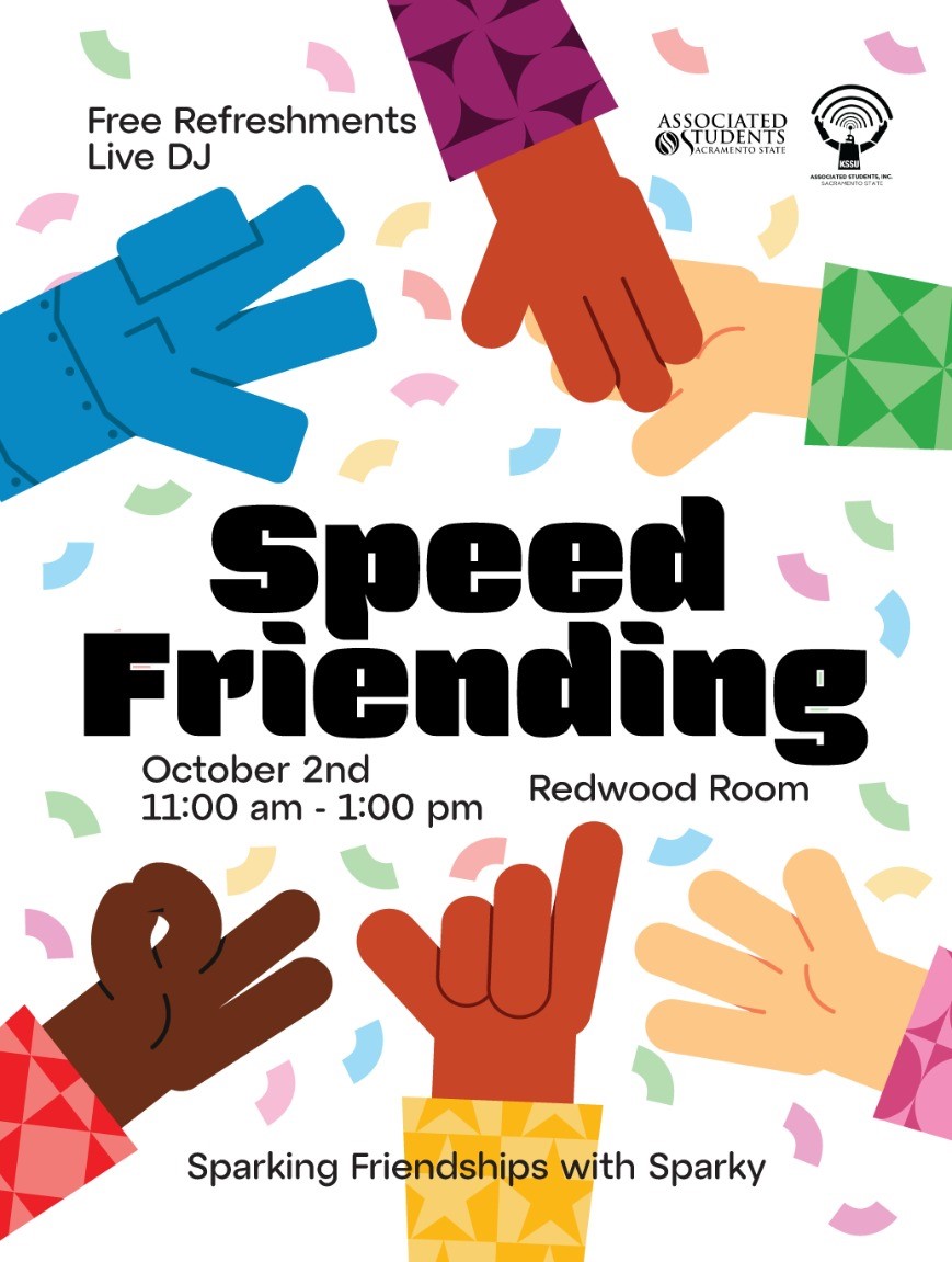KSSU Speed Friending, Thursday, October 2, 2025, 11am - 1pm