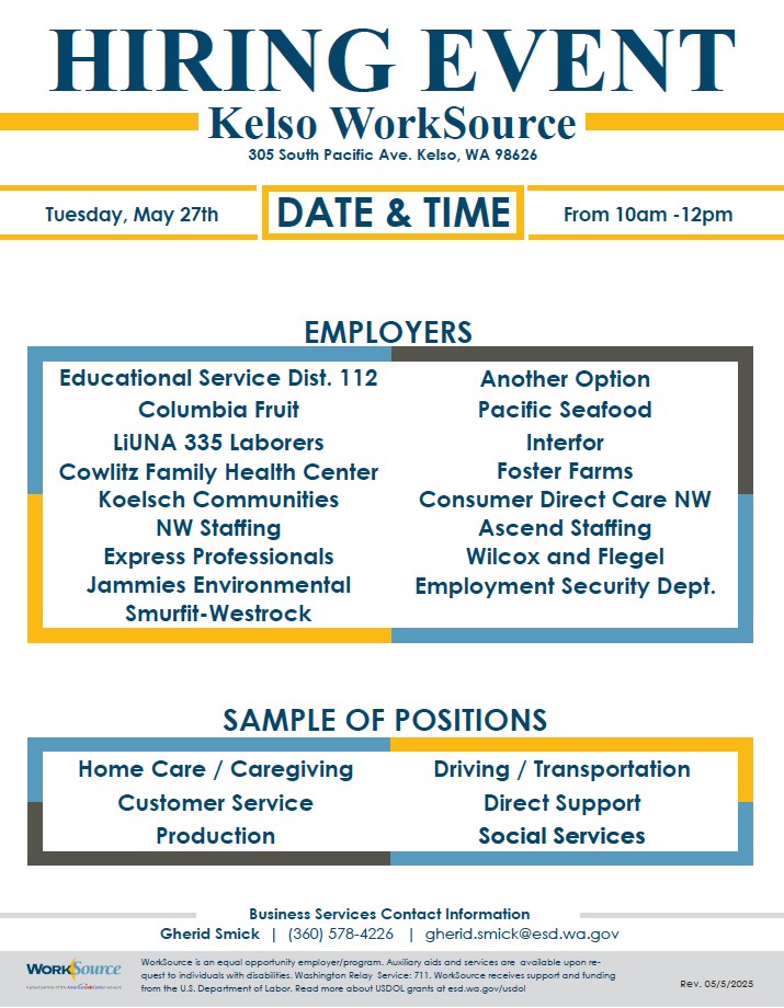 Hiring Event - WorkSource Seattle-King County