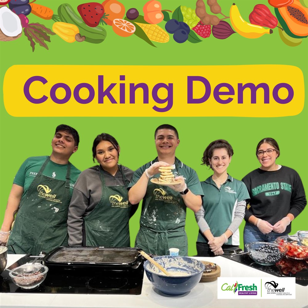 Cooking Demo, Monday, October 14, 2024, 12 - 1pm