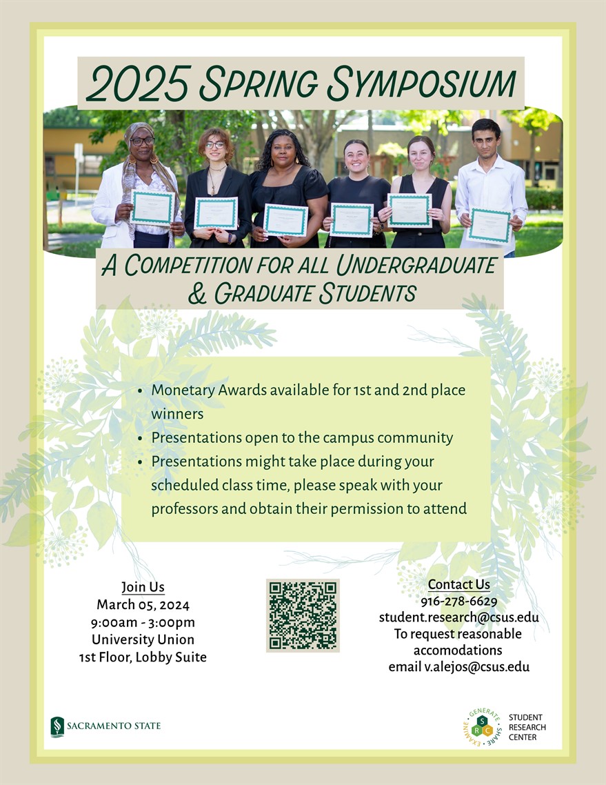 2025 Spring Symposium, Wednesday, March 5, 2025, 9am - 3pm
