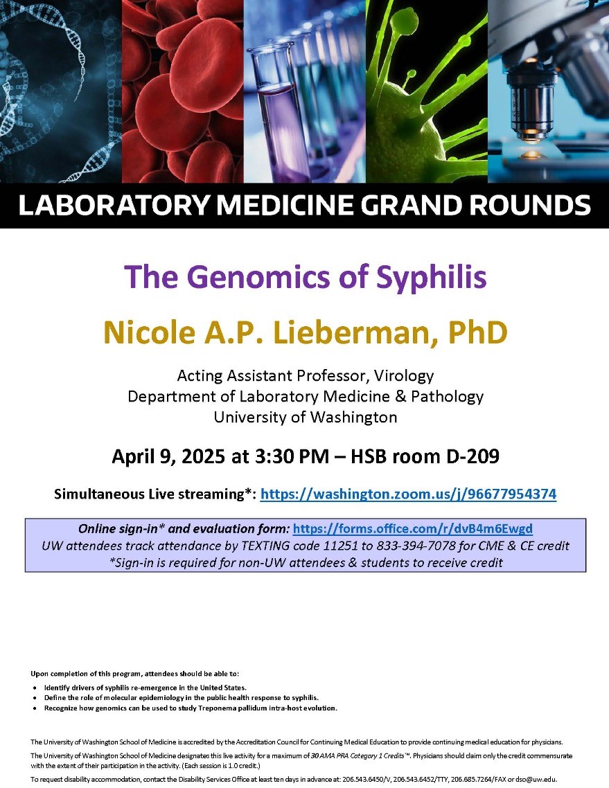 Laboratory Medicine Grand Rounds: Nicole A.P. Lieberman, PhD - The ...