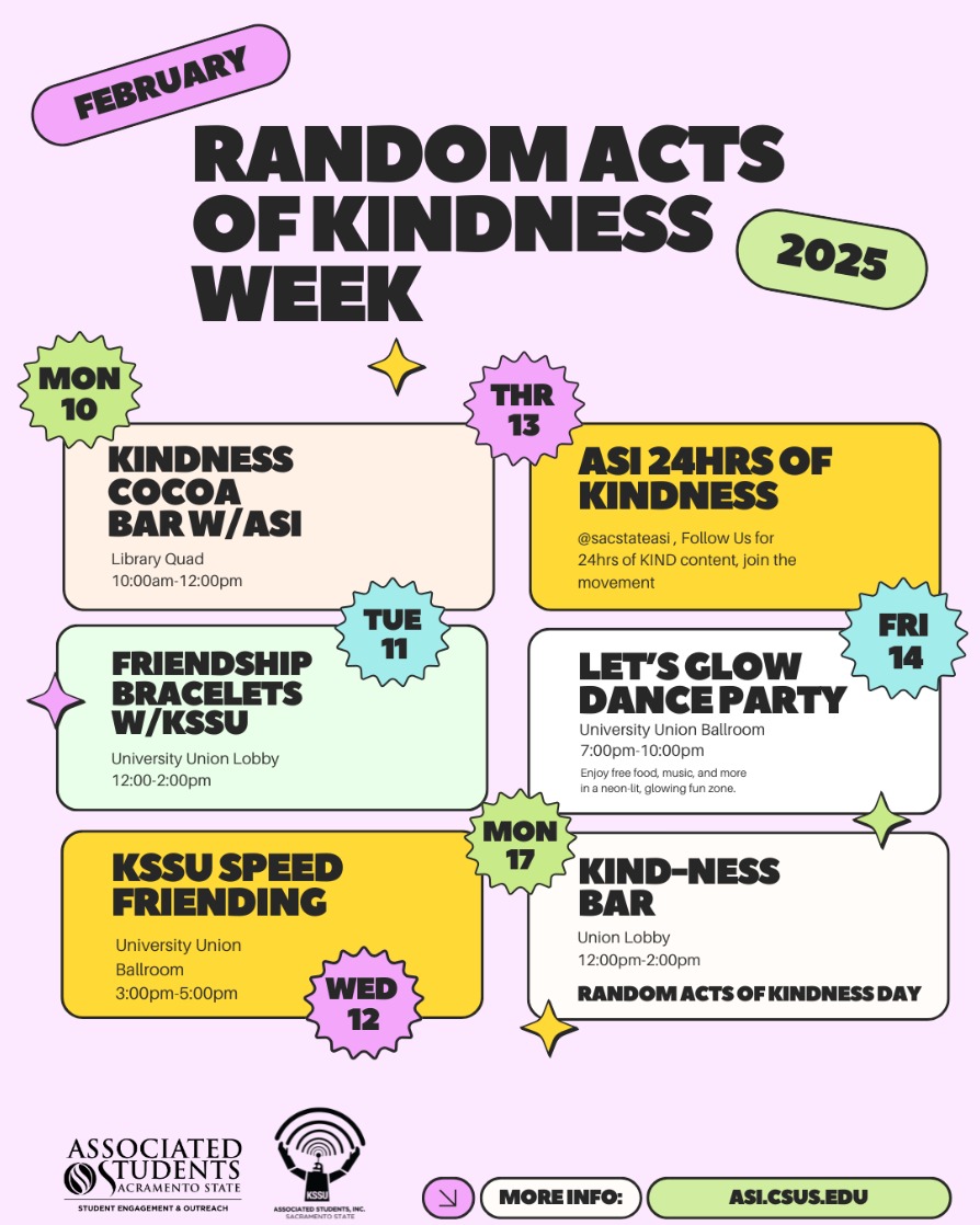 Random Acts of Kindness Week w/ASI, Monday, February 10 - Monday ...