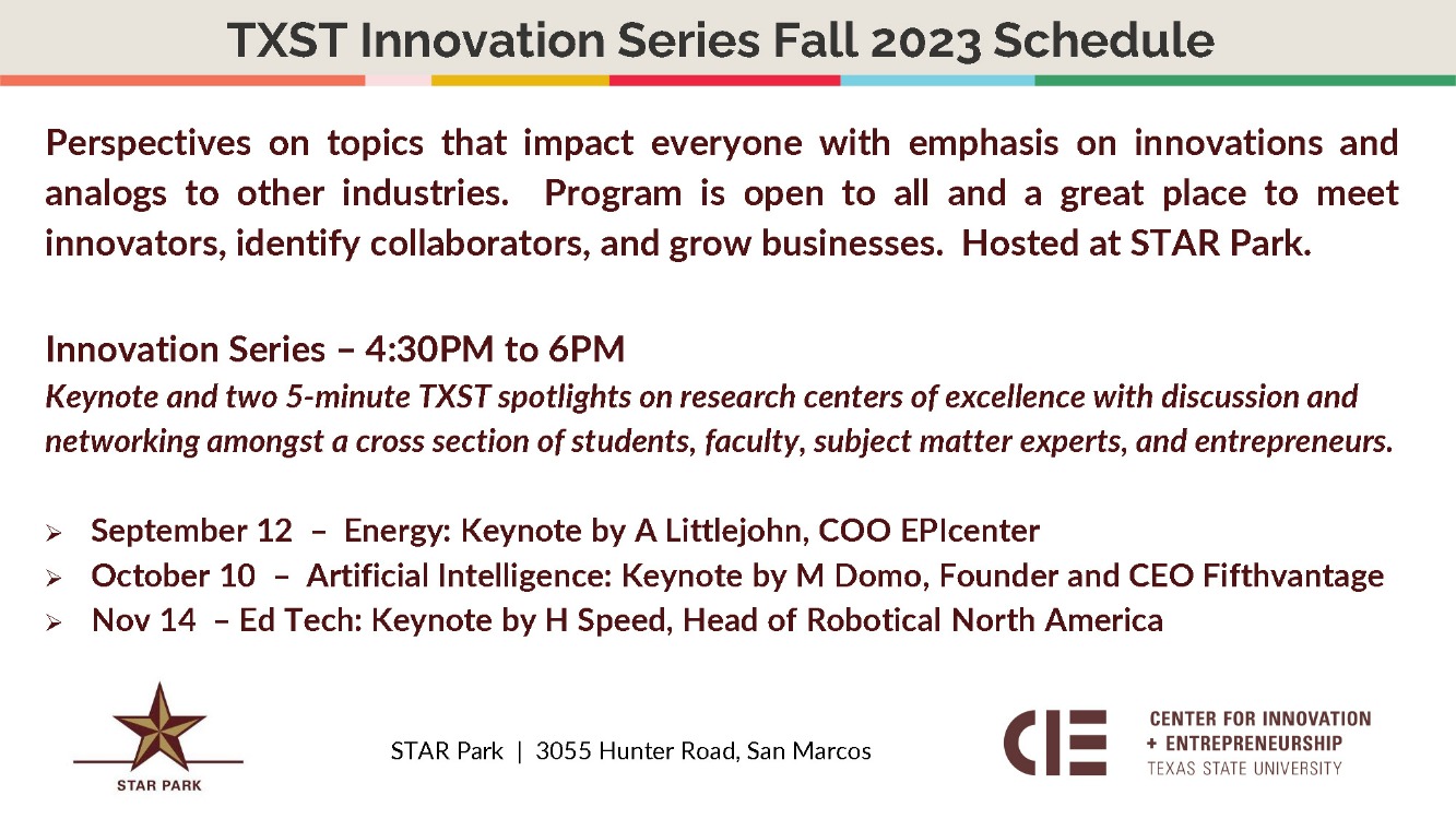 Center for Innovation and Entrepreneurship : Texas State University