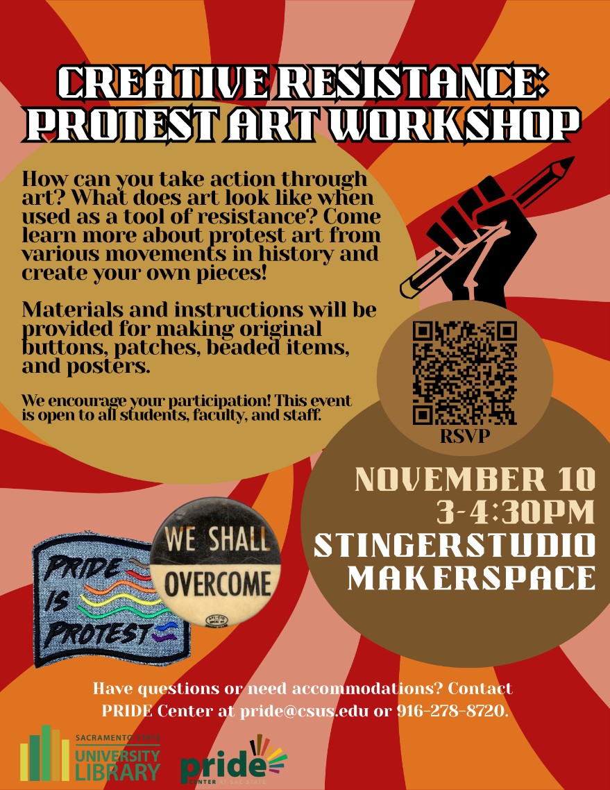 Creative Resistance: Protest Art Workshop, Monday, November 10, 2025, 3 ...