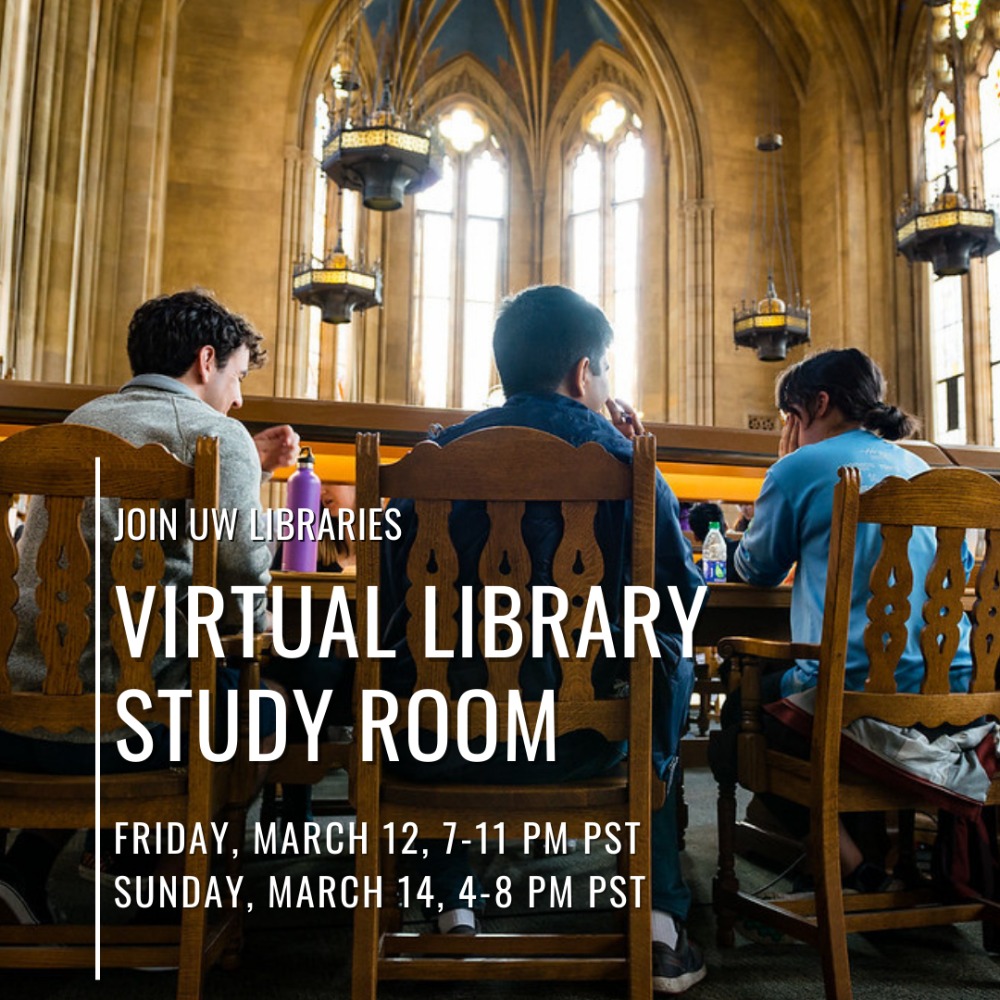 UW Libraries Virtual Study Room 3/12 & 3/14 | UW AMath/CFRM Undergrad ...