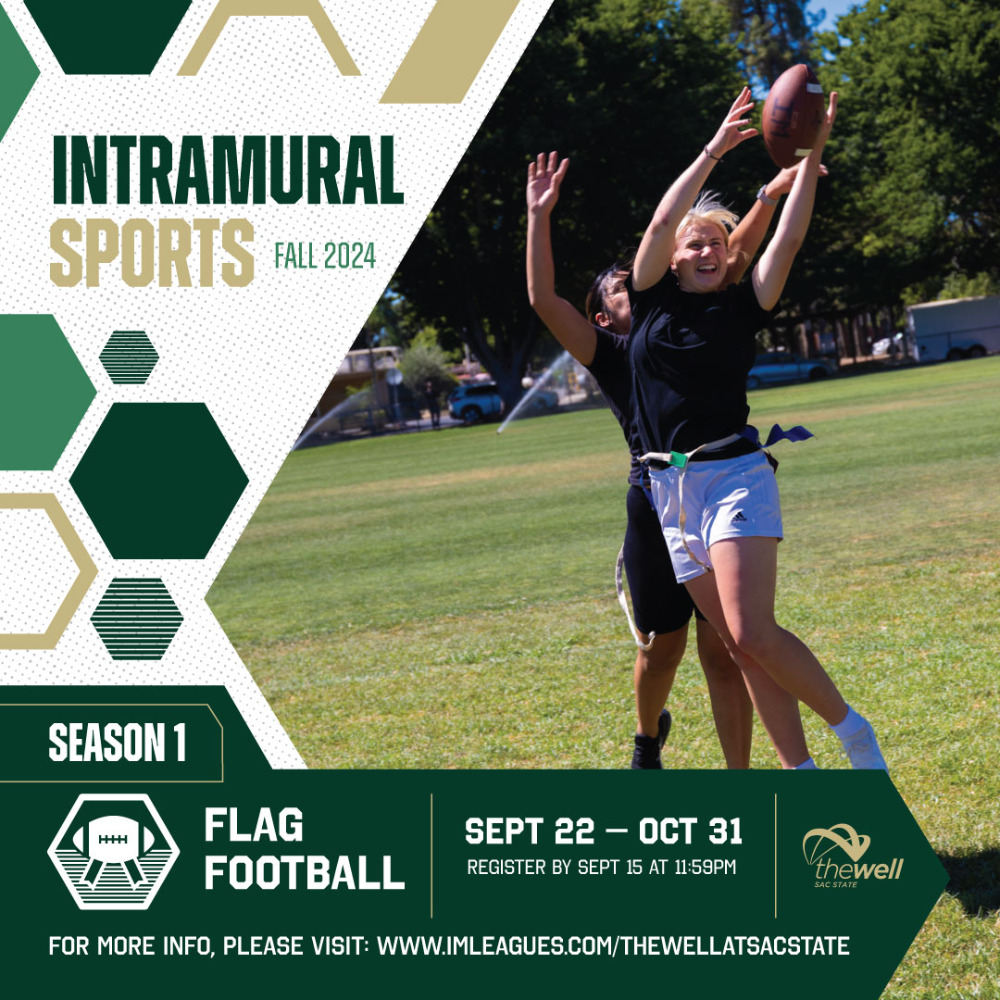 Flag Football- registration ends, Sunday, September 15, 2024