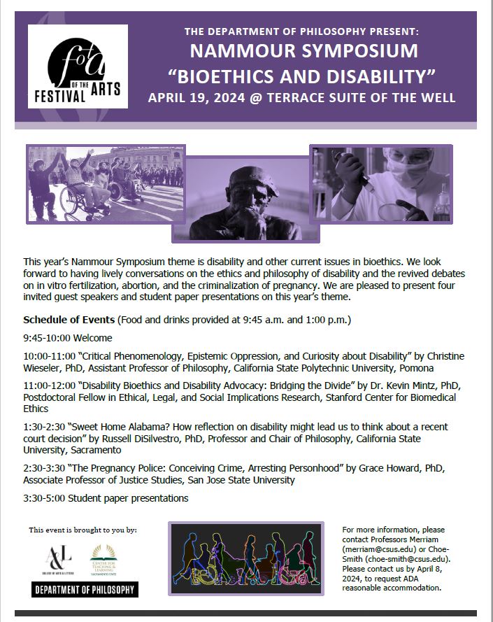 Nammour Symposium “Bioethics And Disability”, Friday, April 19, 2024 ...
