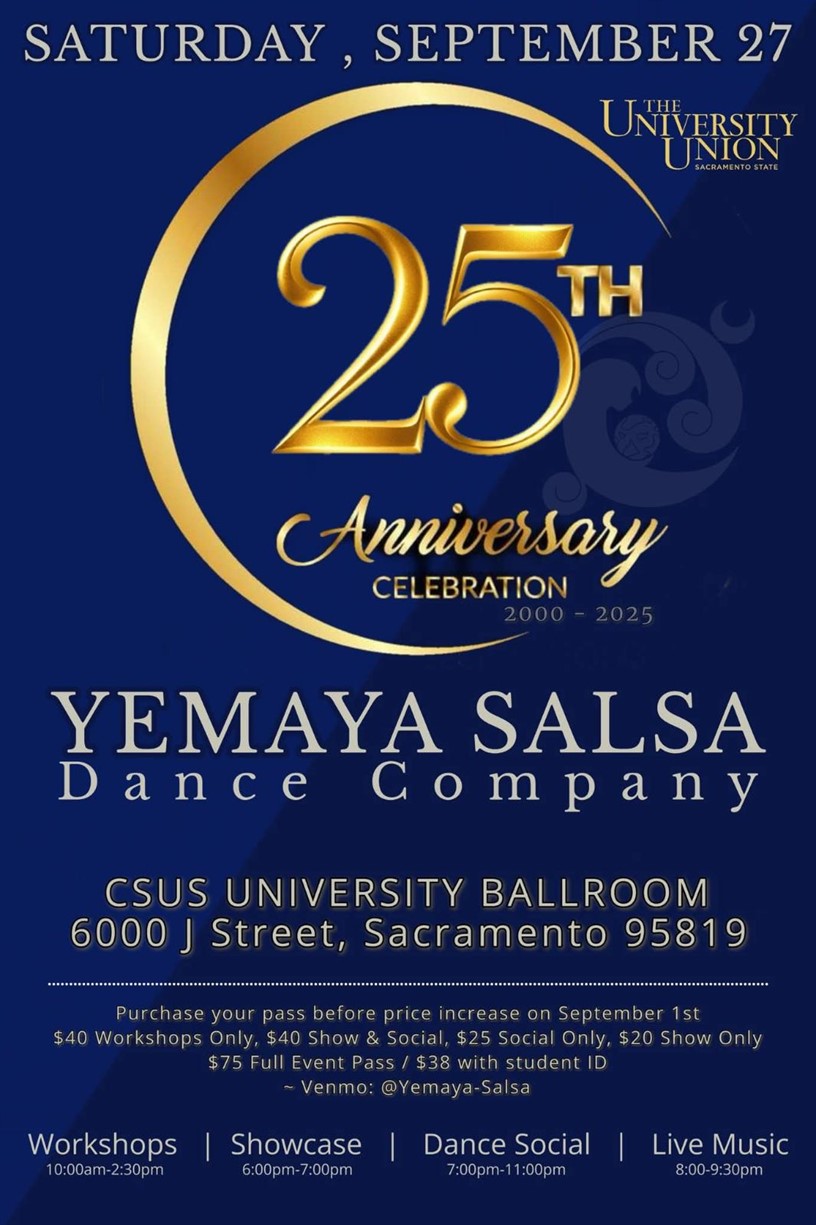 Yemaya Dance Company 25th Anniversary, Saturday, September 27, 2025 ...