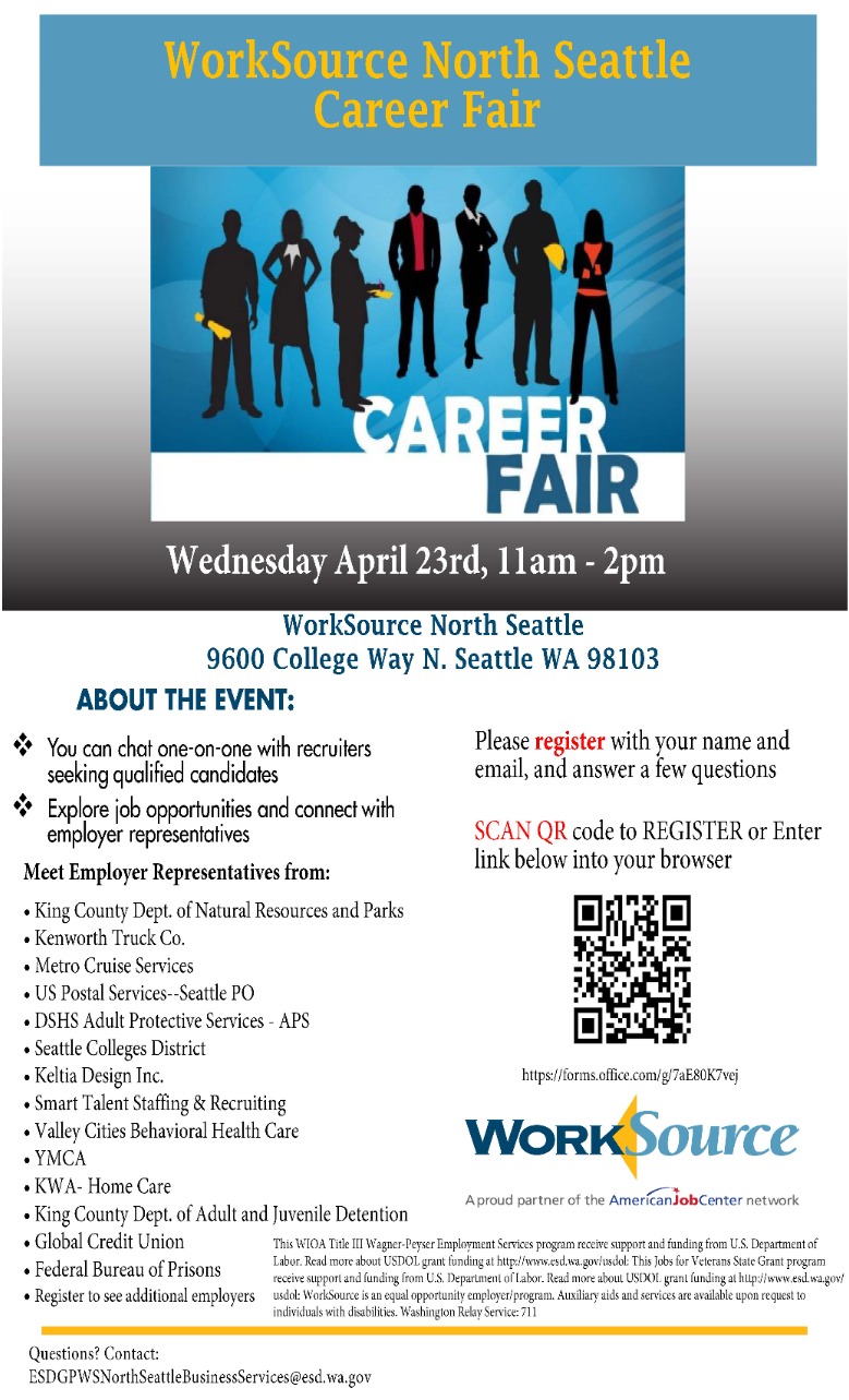 WorkSource North Seattle Career Fair - WorkSource Seattle-King County