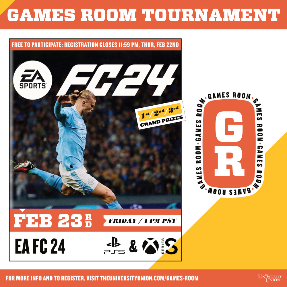 EA FC 24- tournament, Friday, February 23, 2024, 1 - 4pm