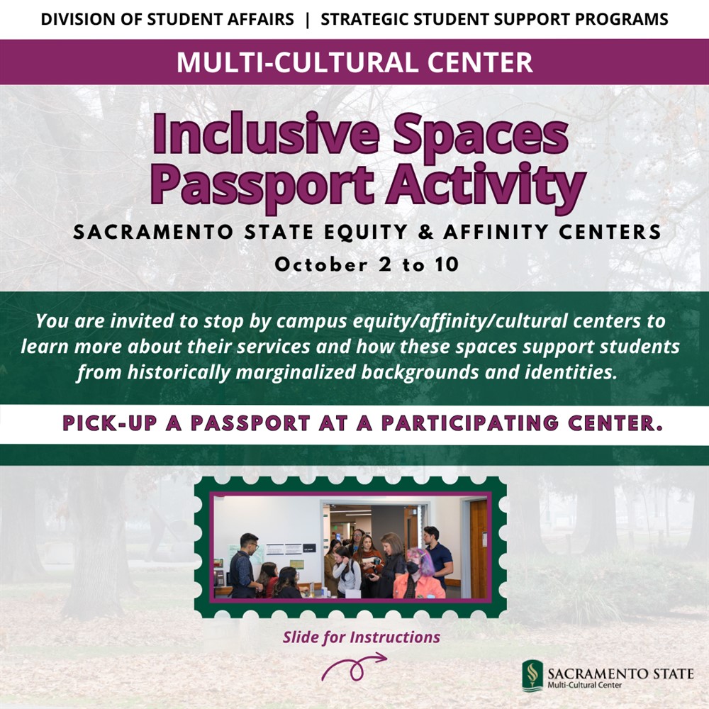 Inclusive Spaces Passport Activity, Monday, October 2 - Tuesday ...