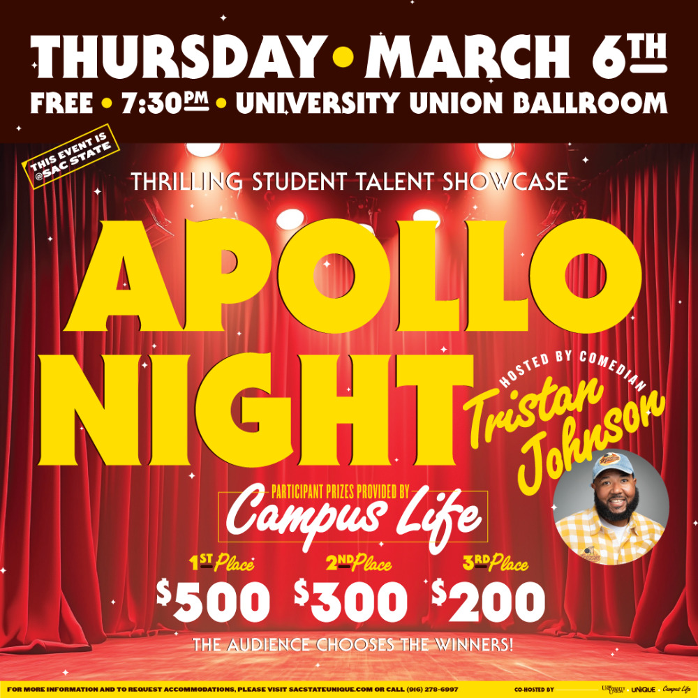 Apollo Night- talent showcase, Thursday, March 6, 2025, 7:30 - 9:30pm